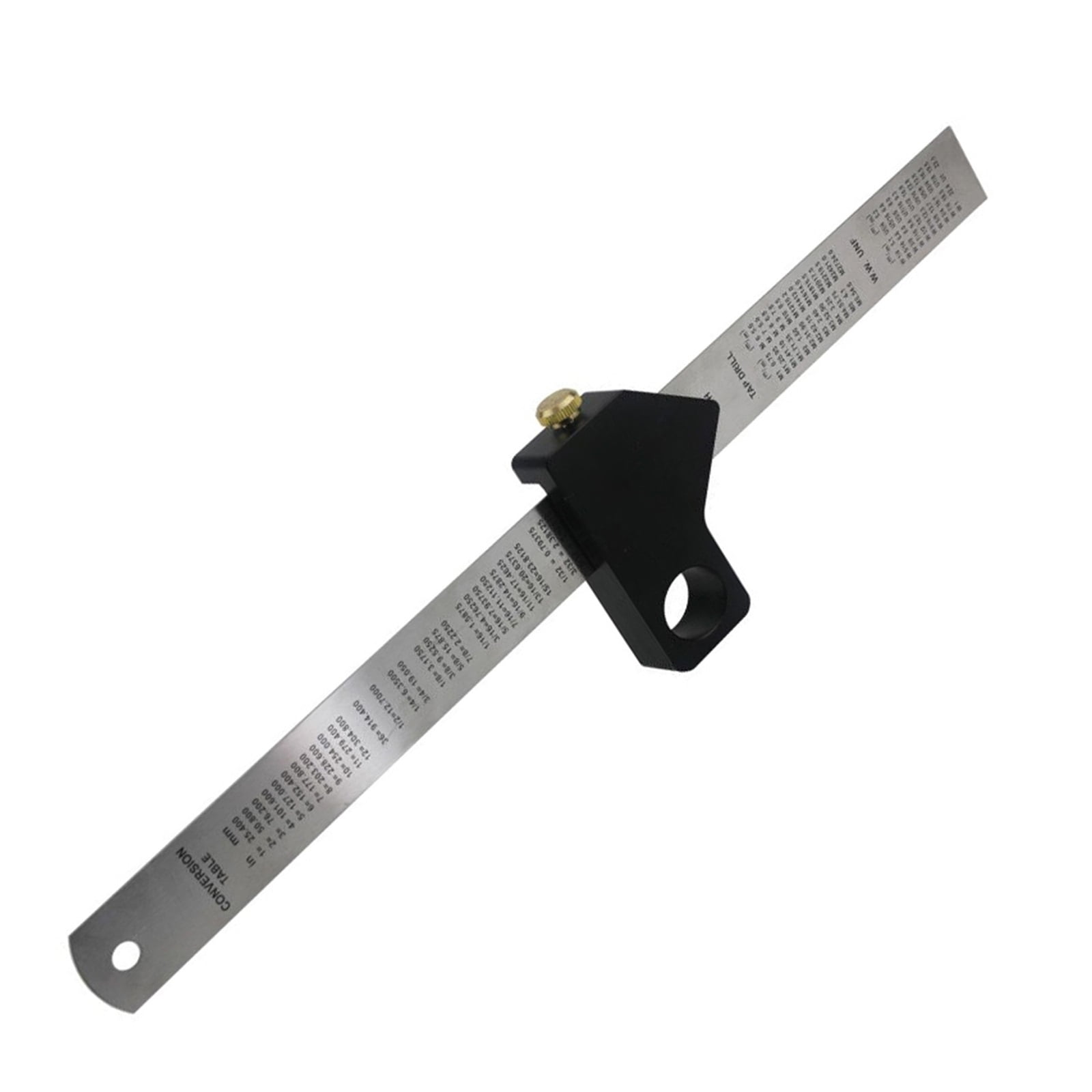 45/90 Degree Round Center Line Scribe Angle Scriber Steel Ruler ...