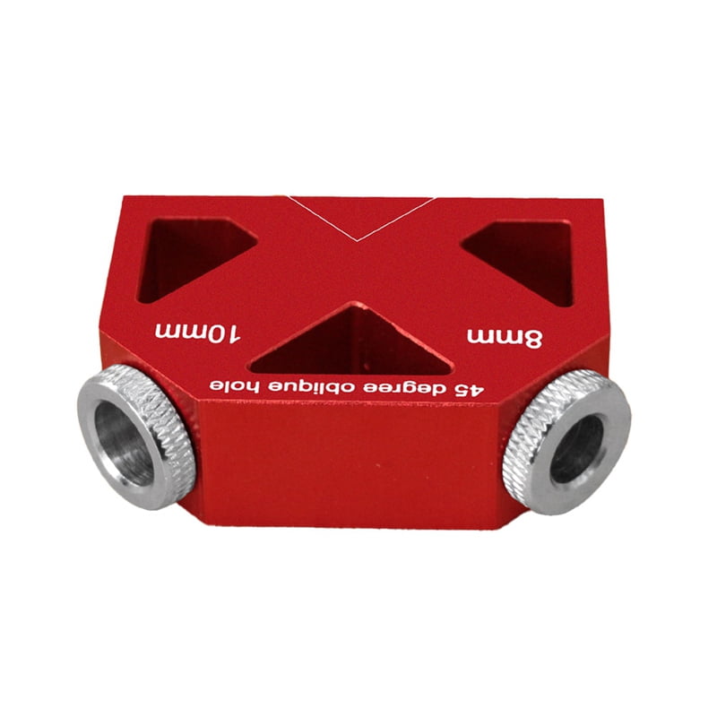 45° Angle Hole Drill Guide, Pocket Hole Jig Woodworking Inclined Hole ...