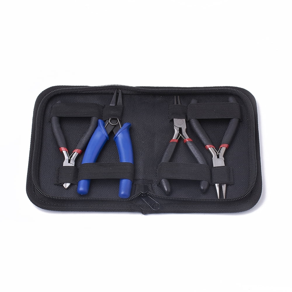 45# Carbon Steel Jewelry Plier Sets including Wire Cutter Plier Round ...