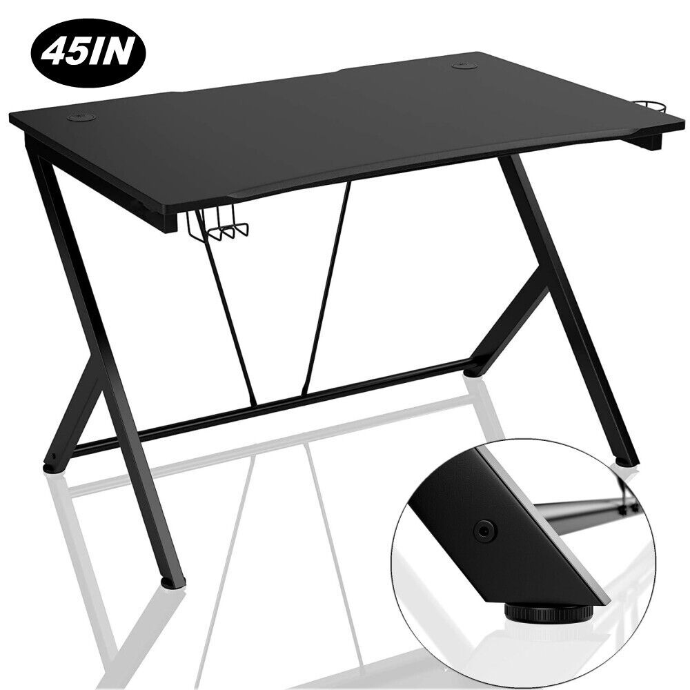 45" Computer Gaming Laptop Table Z Shaped Desk Workstation Home Office ...