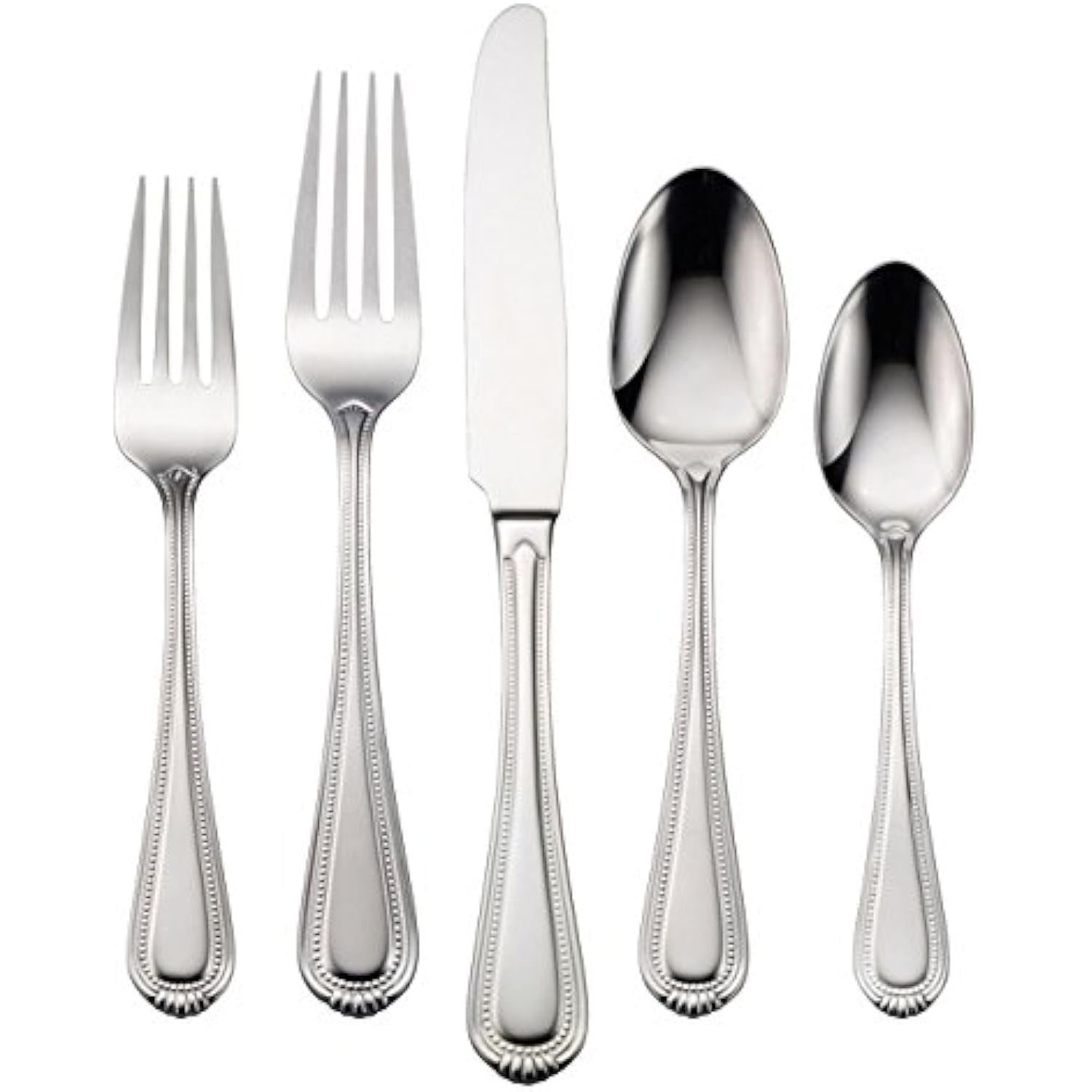 45-Count Stainless Steel Flatware Set - Dishwasher Safe & Tarnish ...