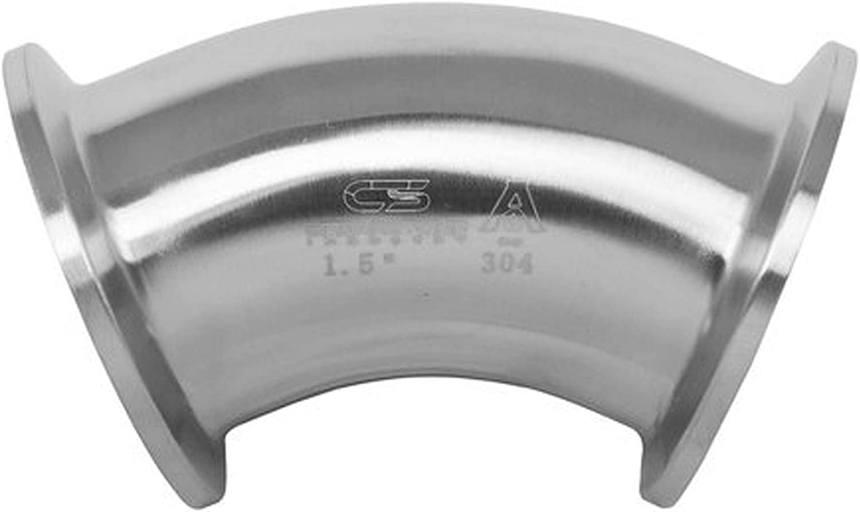 45 Degree 304 Stainless Steel Sanitary Ferrule Elbow Tri Clamp ...