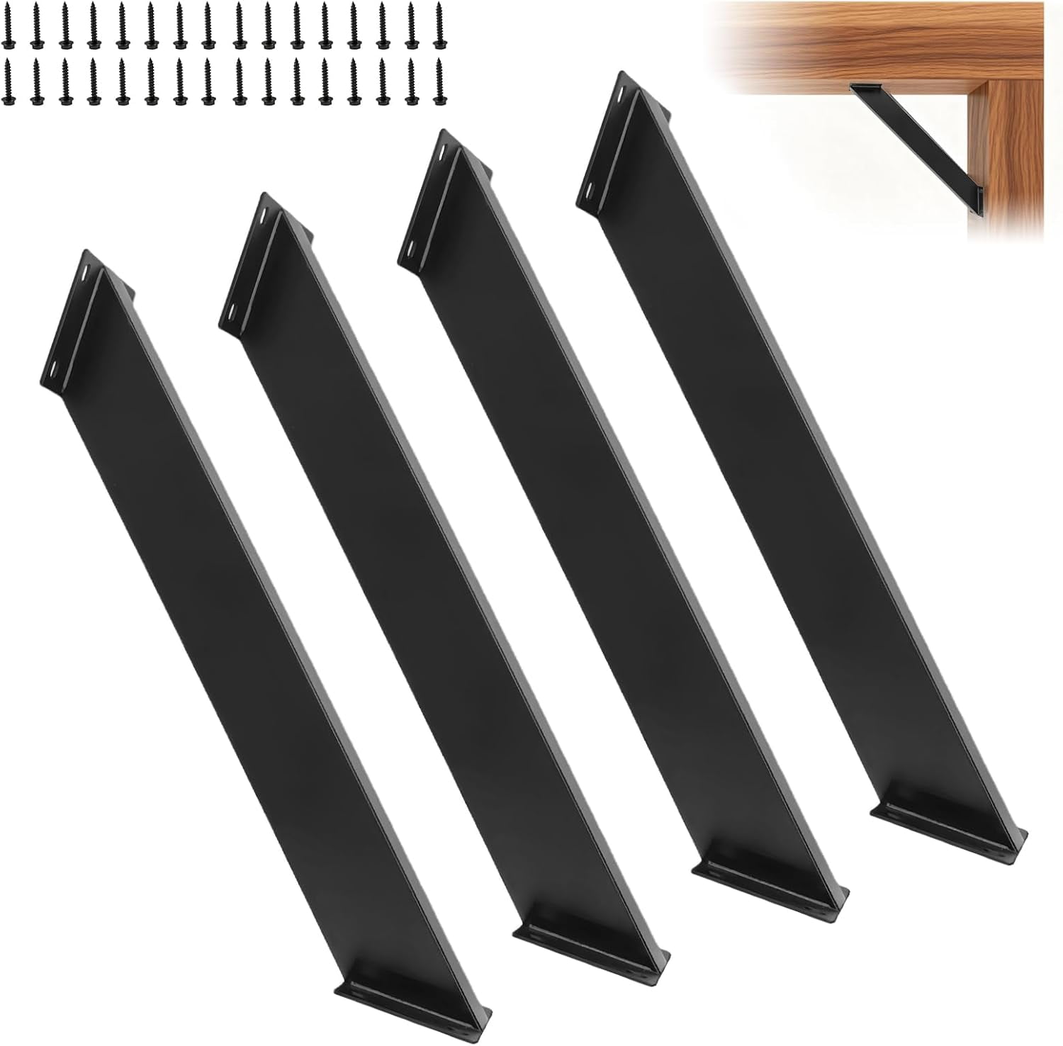 45 Degree Angle Support Brackets - 4PCS Connector Brace Bracket Kit for ...