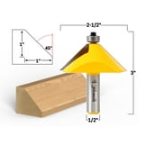Whiteside 45 Degree Chamfer Bit 1/4" Shank, 7/16" CL x 5/16" CH ...