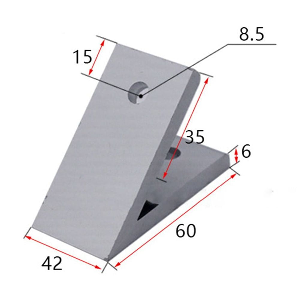 45 Degree Corner Angle Bracket Connection Joint Fastener for Aluminum ...