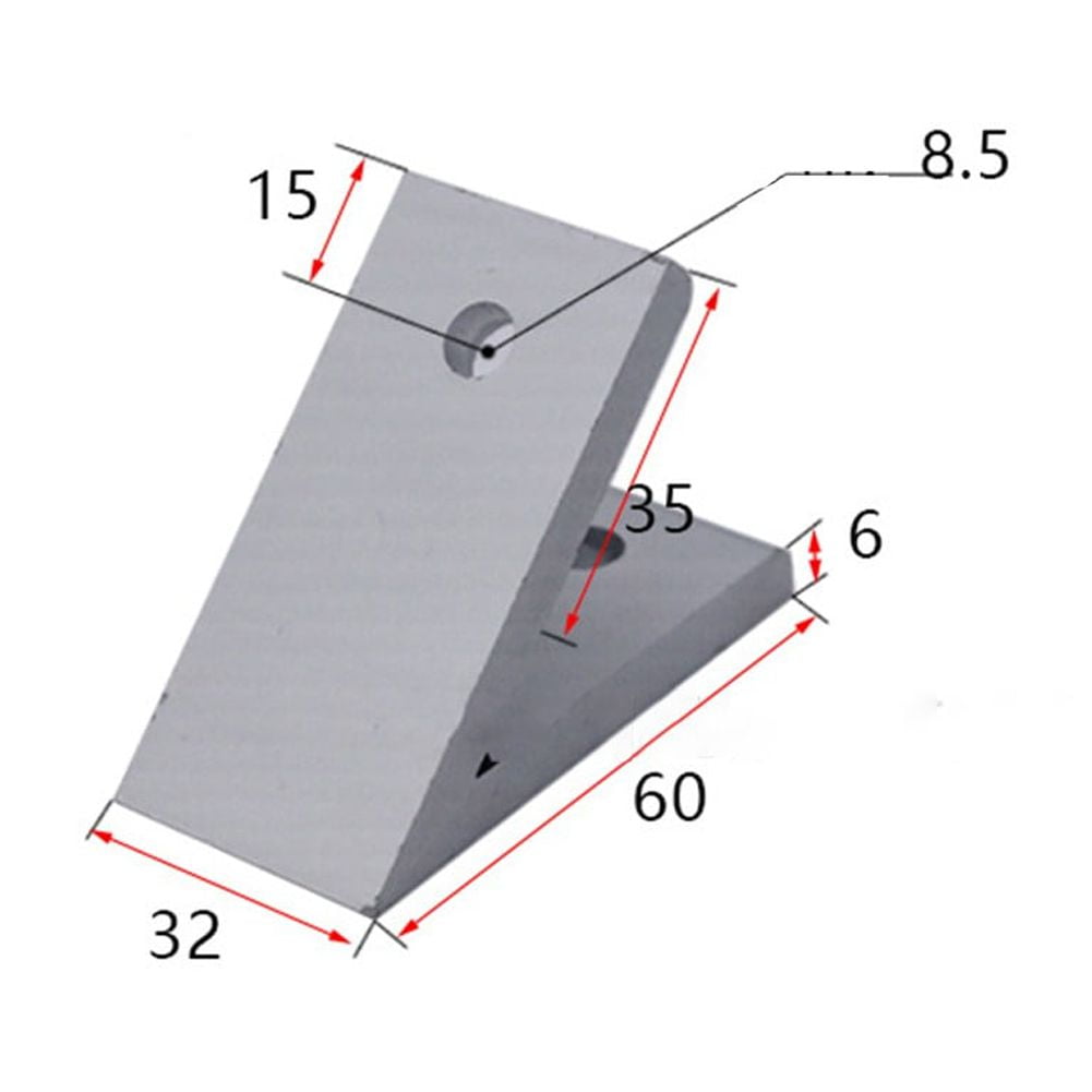 45 Degree Corner Angle Bracket Connection Joint Fastener for Aluminum ...