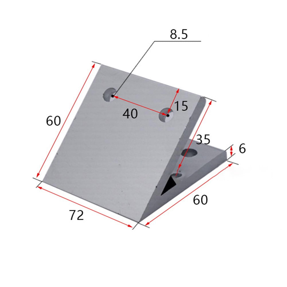 45 Degree Corner Angle Bracket Connection Joint Fastener for Aluminum ...