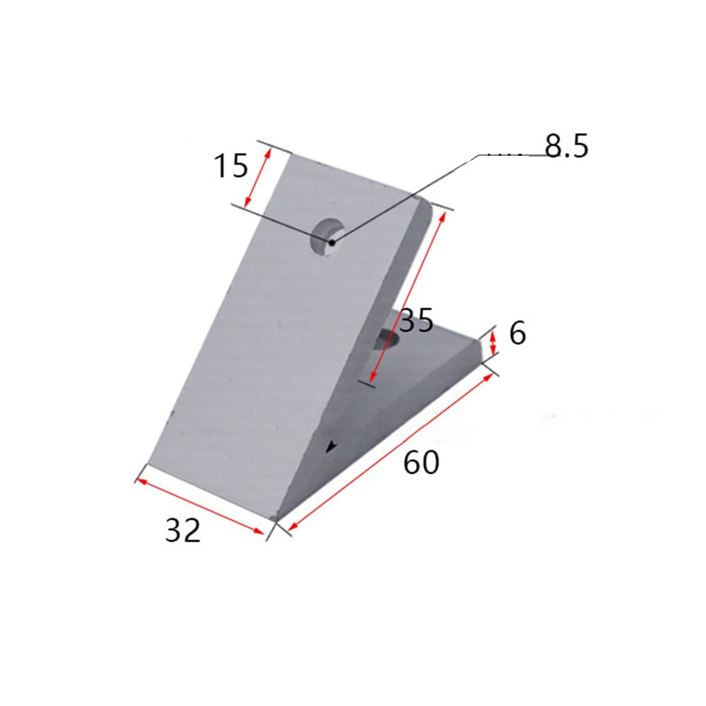 45 Degree Corner Angle Bracket Connection Joint Fastener for Aluminum ...