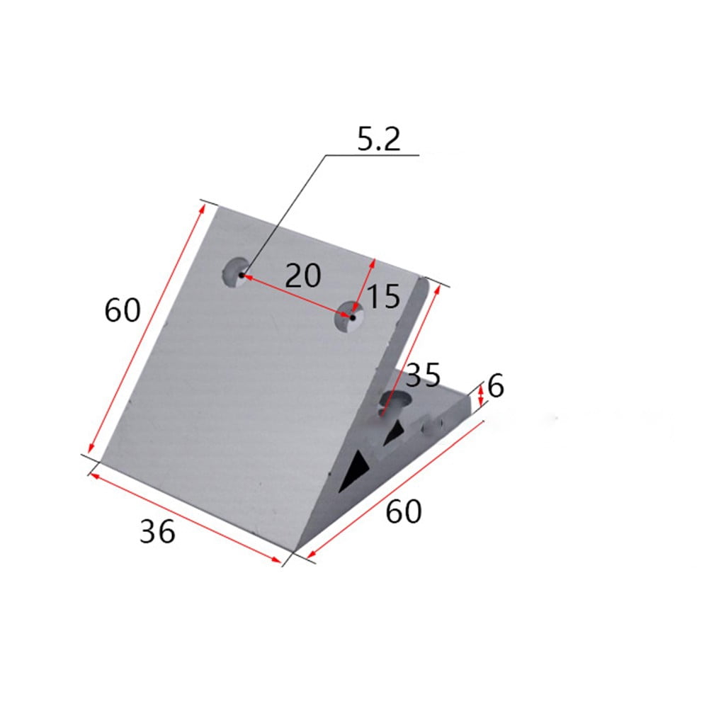 45 Degree Corner Angle Bracket Connection Joint Fastener for Aluminum ...