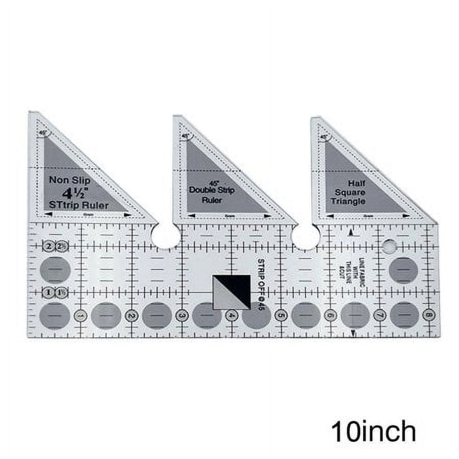 45 Degree Double Strip Ruler Creative Quilting Template Rulers for ...