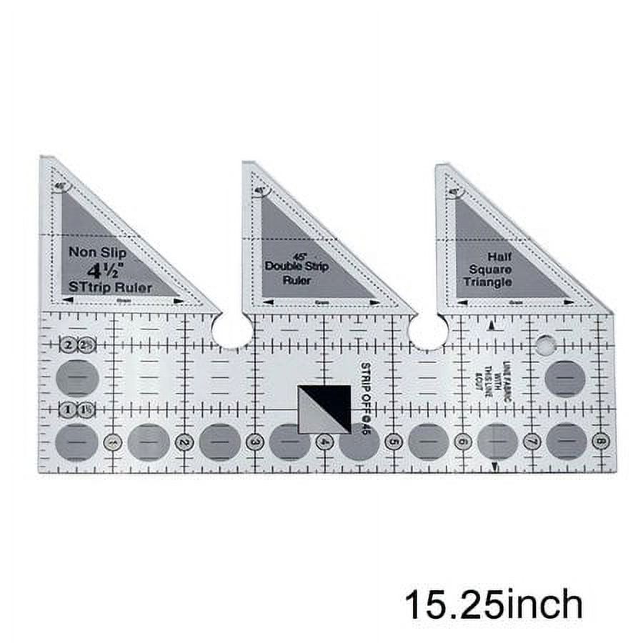 45 Degree Double Strip Ruler Creative Quilting Template Rulers for ...