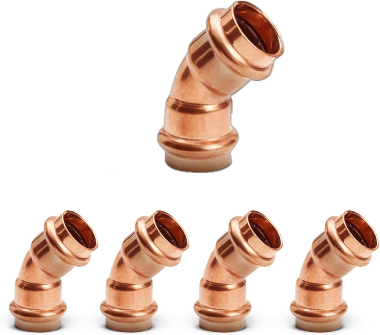 45 Degree Elbow Copper Fitting 3/4” Copper Elbow Cpvc Pipe Fitting - 45 Degree Copper Elbow Pipe ...