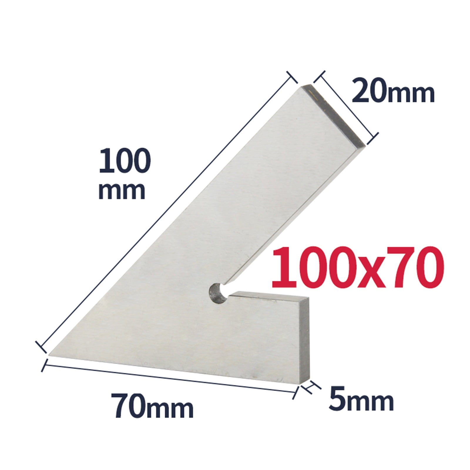 45 Degree Flat Edge Square Ruler For Carpentry Measurment Try Square ...