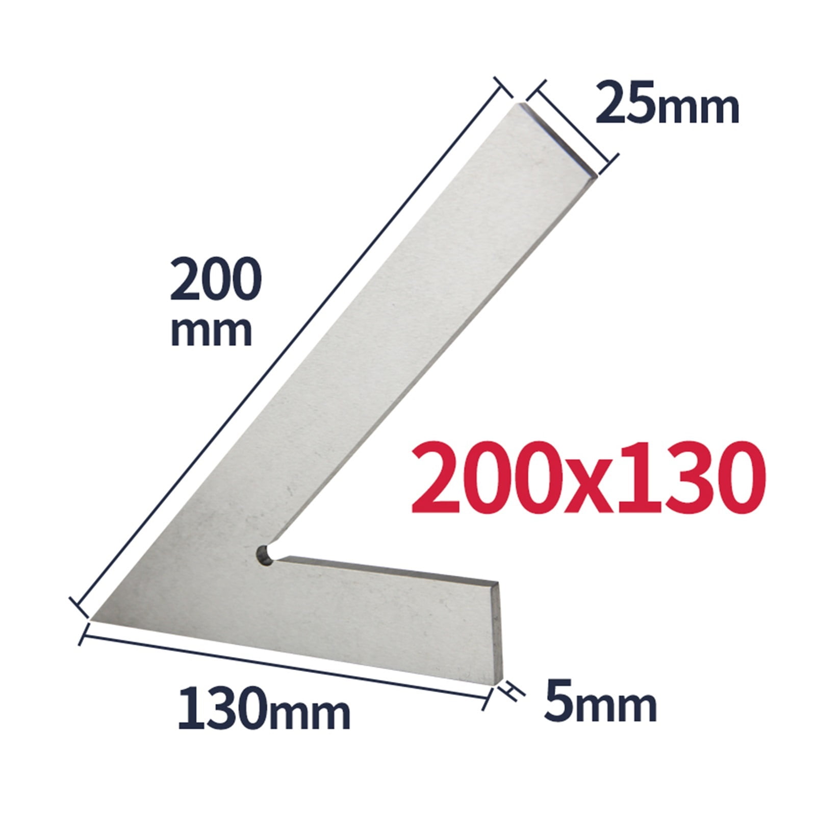 45 Degree Flat Edge Square Ruler For Carpentry Measurment Try Square ...