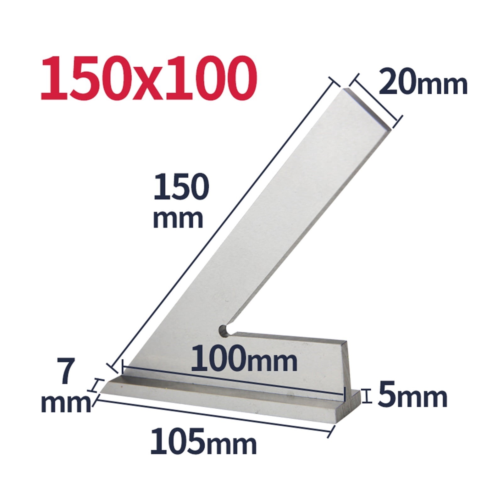 45 Degree Flat Edge Square Ruler For Carpentry Measurment Try Square ...