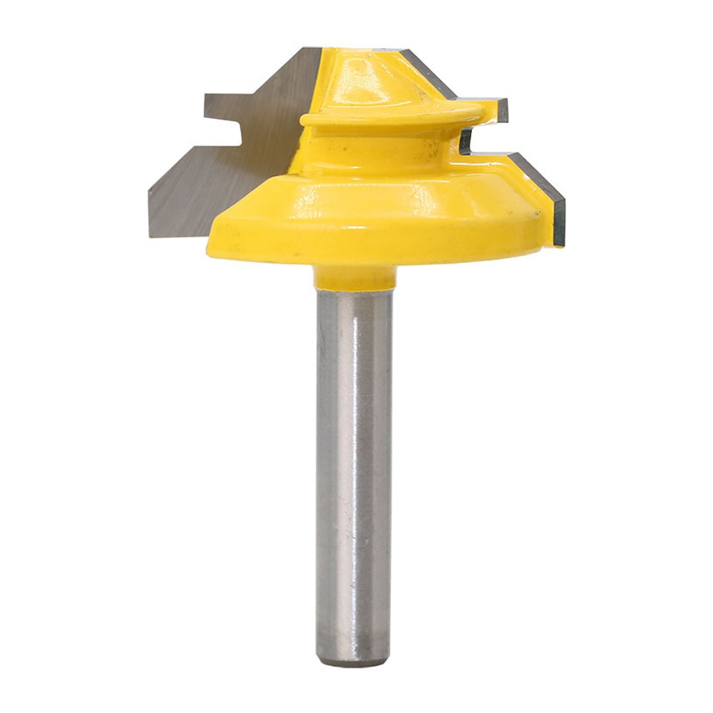45 Degree Lock Miter Router Bit Woodworking Tenon Milling Cutter Tool ...