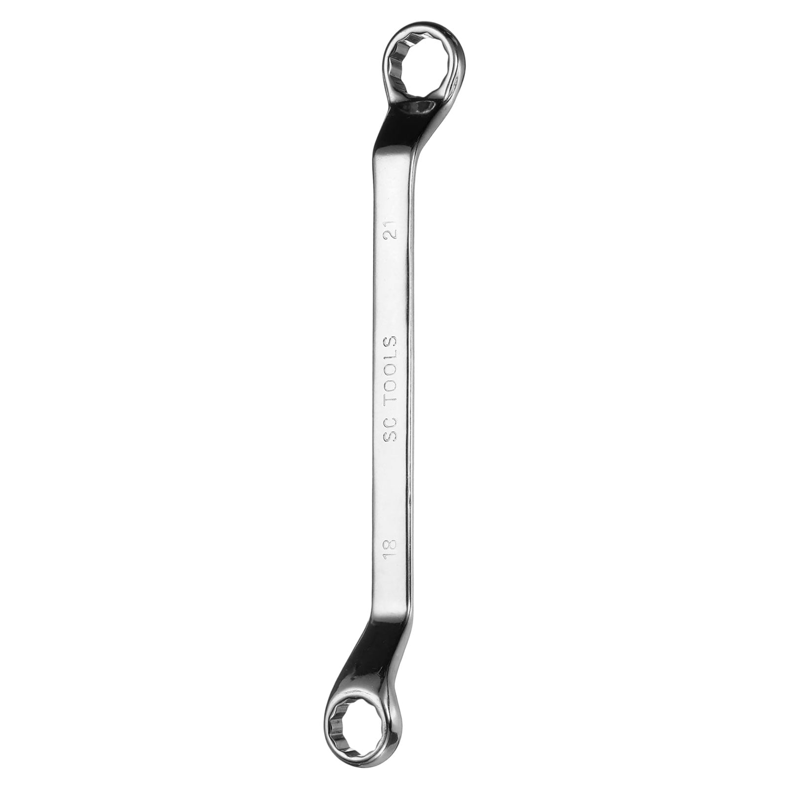 45 Degree Offset Box End Wrench 18mm x 21mm Metric 12 Point Mirror ...