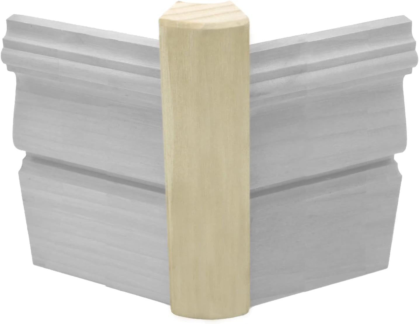 45 Degree Poplar Outside Radius Corner Base Block | 3/4" x 1 1/4" x 6 ...