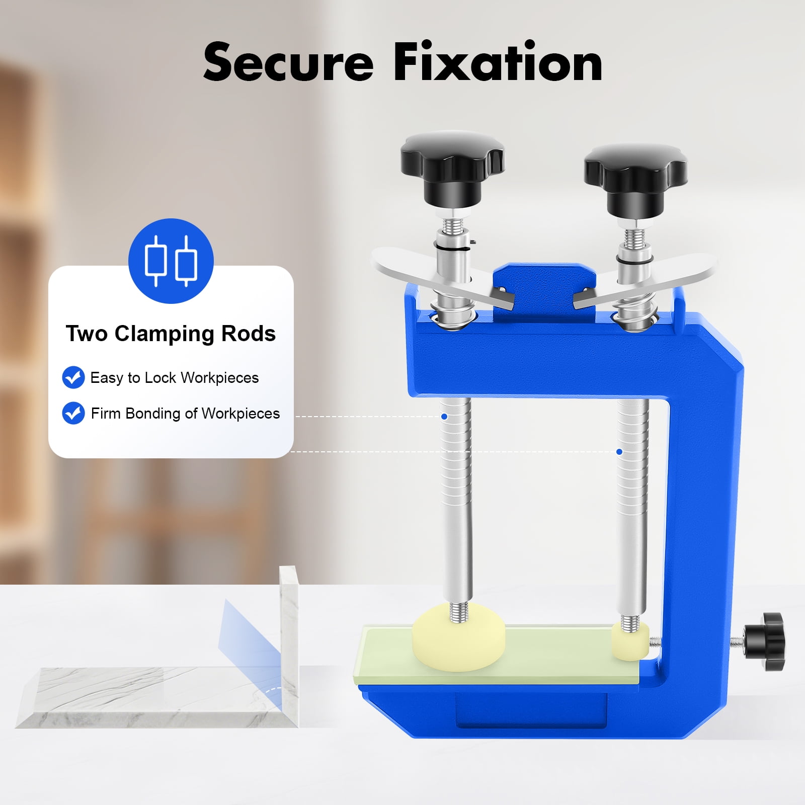 45-Degree Seam Splicing Clamp for Quartz & Granite Countertops Blue ...