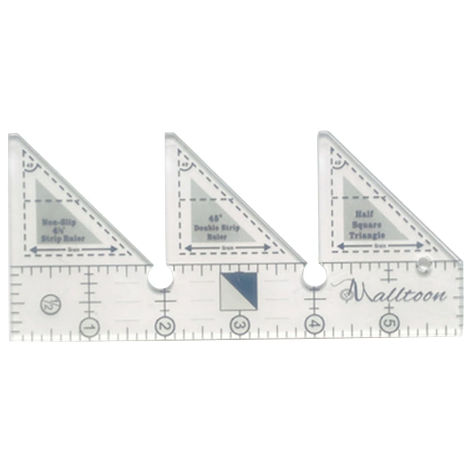 45 Degree Sewing Design Ruler B 6 Inch,Creative Ruler Grids 45°Double ...