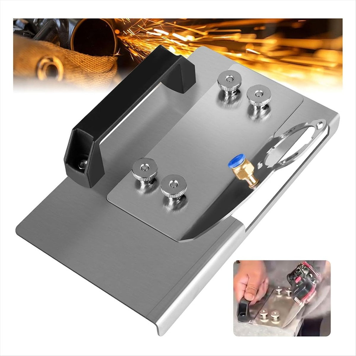 45 Degree Tile Chamfer Tool, Angle Grinder Holder for 45° Chamfer ...