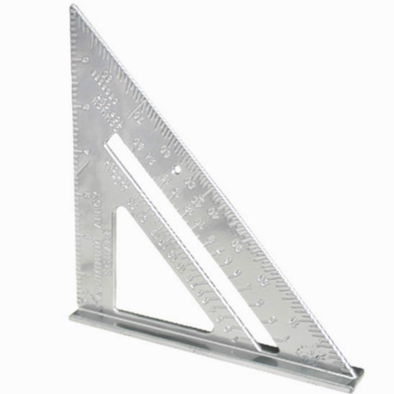 45 Degree Triangle Ruler Aluminum Alloy Angle Ruler Inch for Carpenter ...