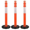 45 Delineator Post with Base Orange Traffic Delineator Cones with ...