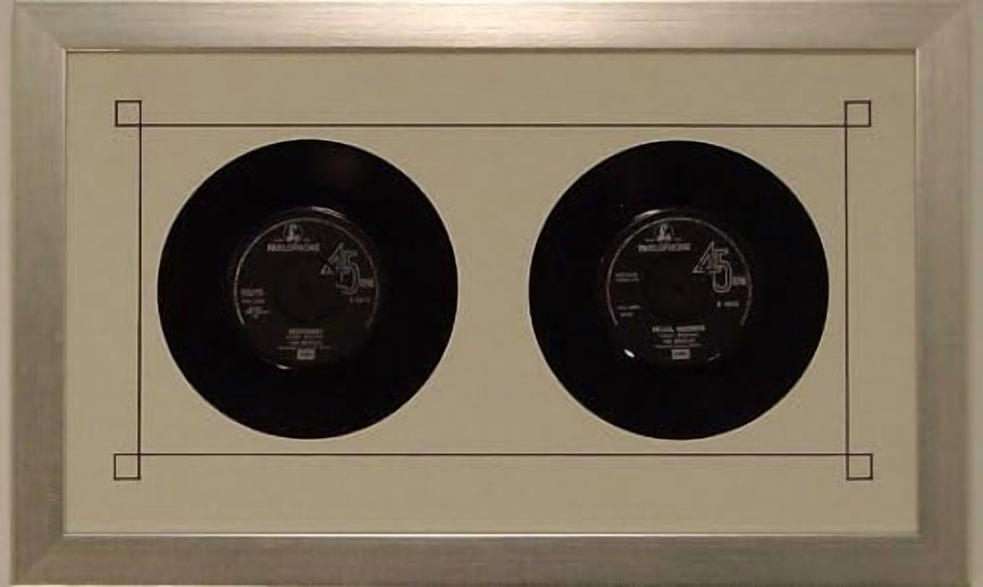45 Double (6 7/8") Vinyl Record Frame - For Two (2) 45 RPM Records ...