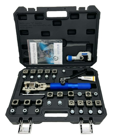45° Double Brake Repair Hydraulic Flaring Tools Kit With 3/16"-1/2" For ...