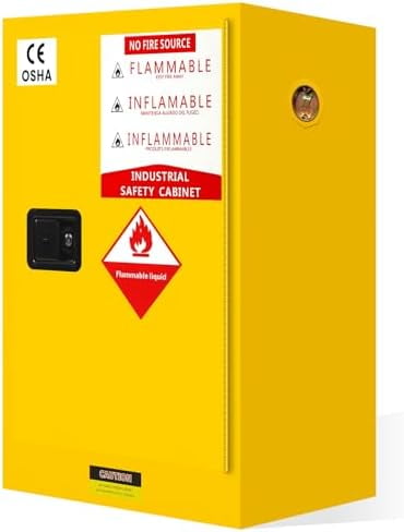 45 Gal Flammable Cabinet Storage for Chemicals and Paint – Fireproof ...