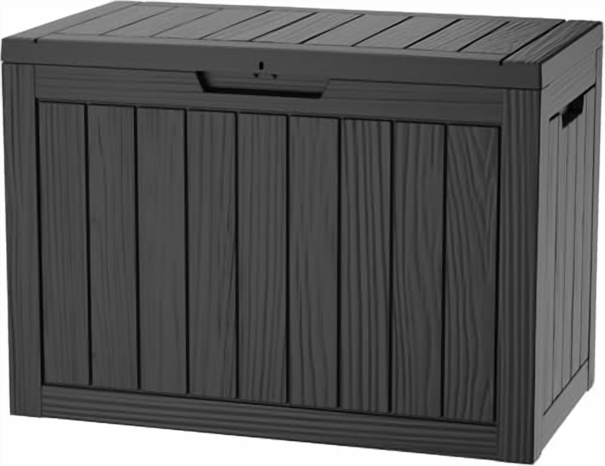 45-Gallon Edition Lockable Deck Box – All-Weather Waterproof Outdoor ...