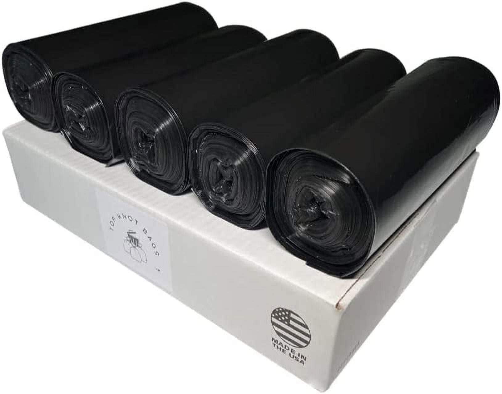 45 Gallon Garbage Trash Bag 40X46" 1.5 Mil Black 100 Count Can Liner ...