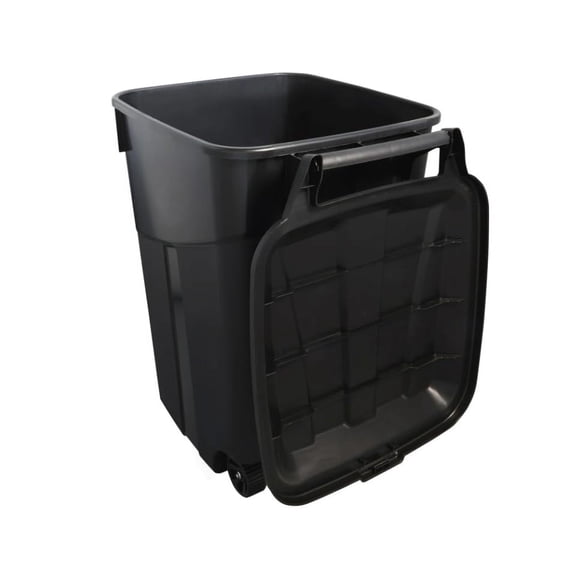 45 Gallon Heavy Duty Plastic Garbage Cans Trash Cans Rubbish Bin with ...