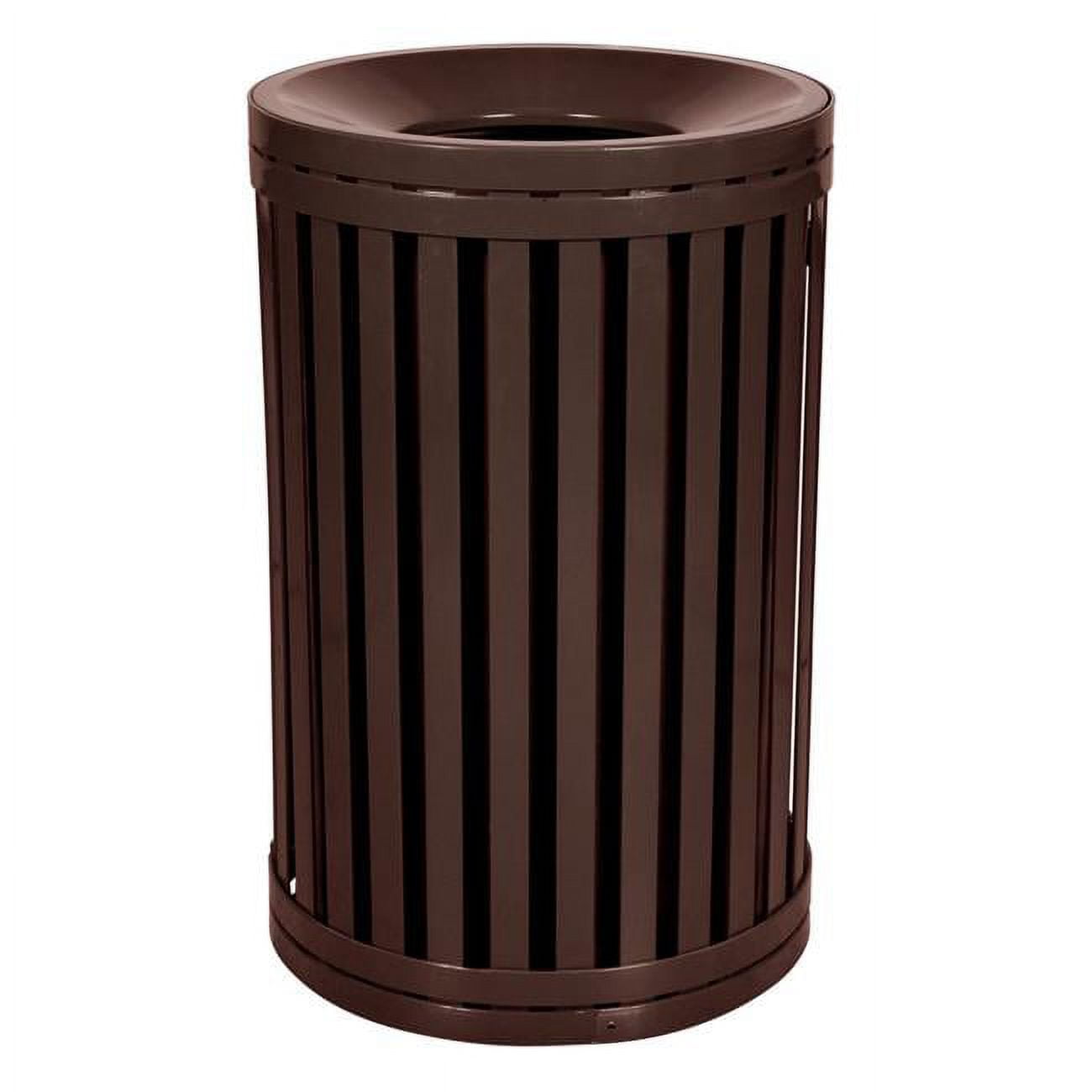45 Gallon Streetscape Classic Outdoor Trash Receptacle with Swing Door ...