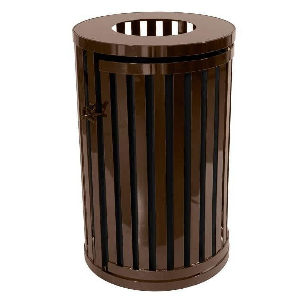 45 Gallon Streetscape Classic Outdoor Trash Receptacle with Swing Door ...