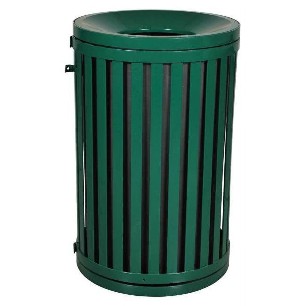 45 Gallon Streetscape Classic Outdoor Trash Receptacle with Swing Door ...