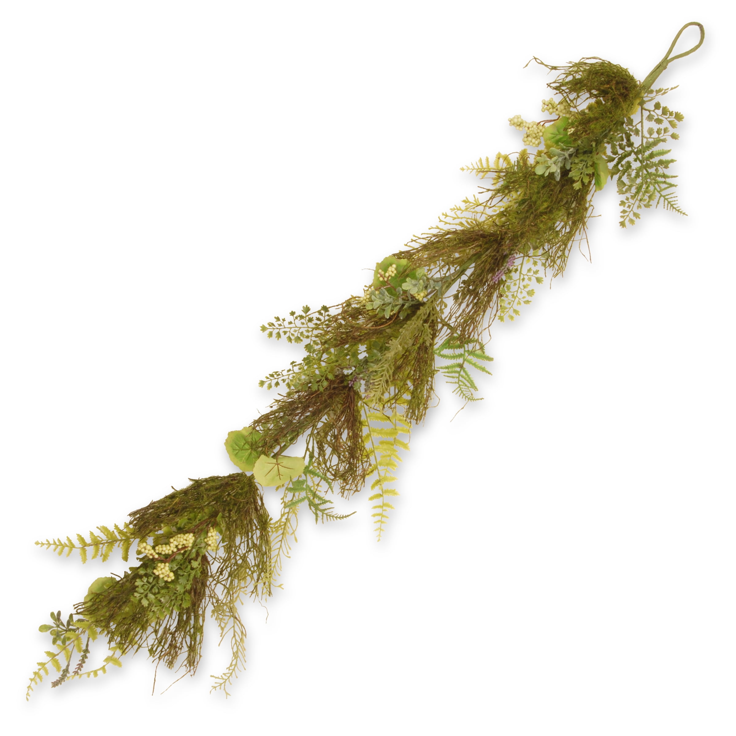 45" Garden Accents Fern and Lavender Garland - Walmart.com