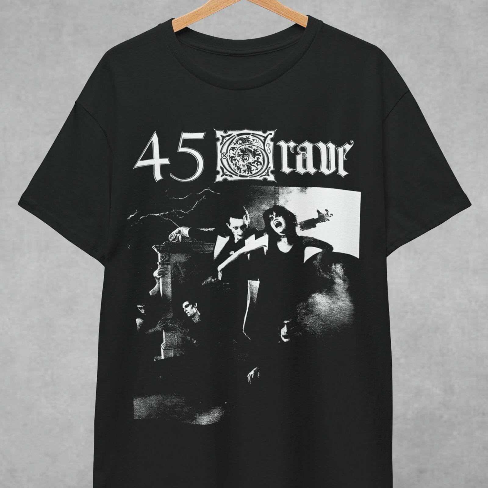 45 Grave Band T Shirt Death Rock Punk Goth Bauhaus, Sisters of Mercy, Siouxsie a - Walmart.com
