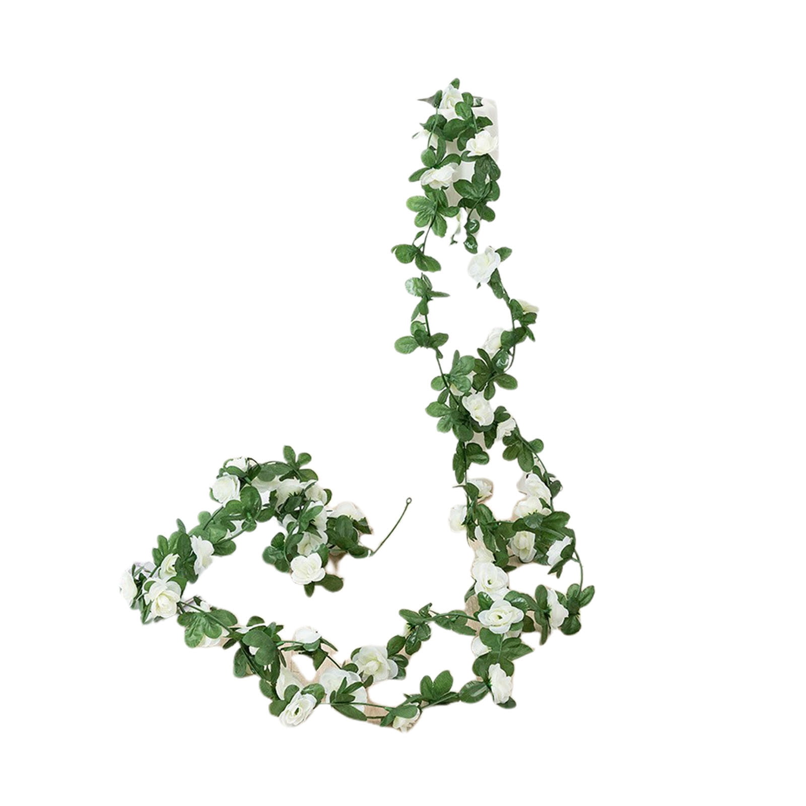 45 Heads Artificial Small Rose Garland, Silk Peony Rose Hanging Flower ...
