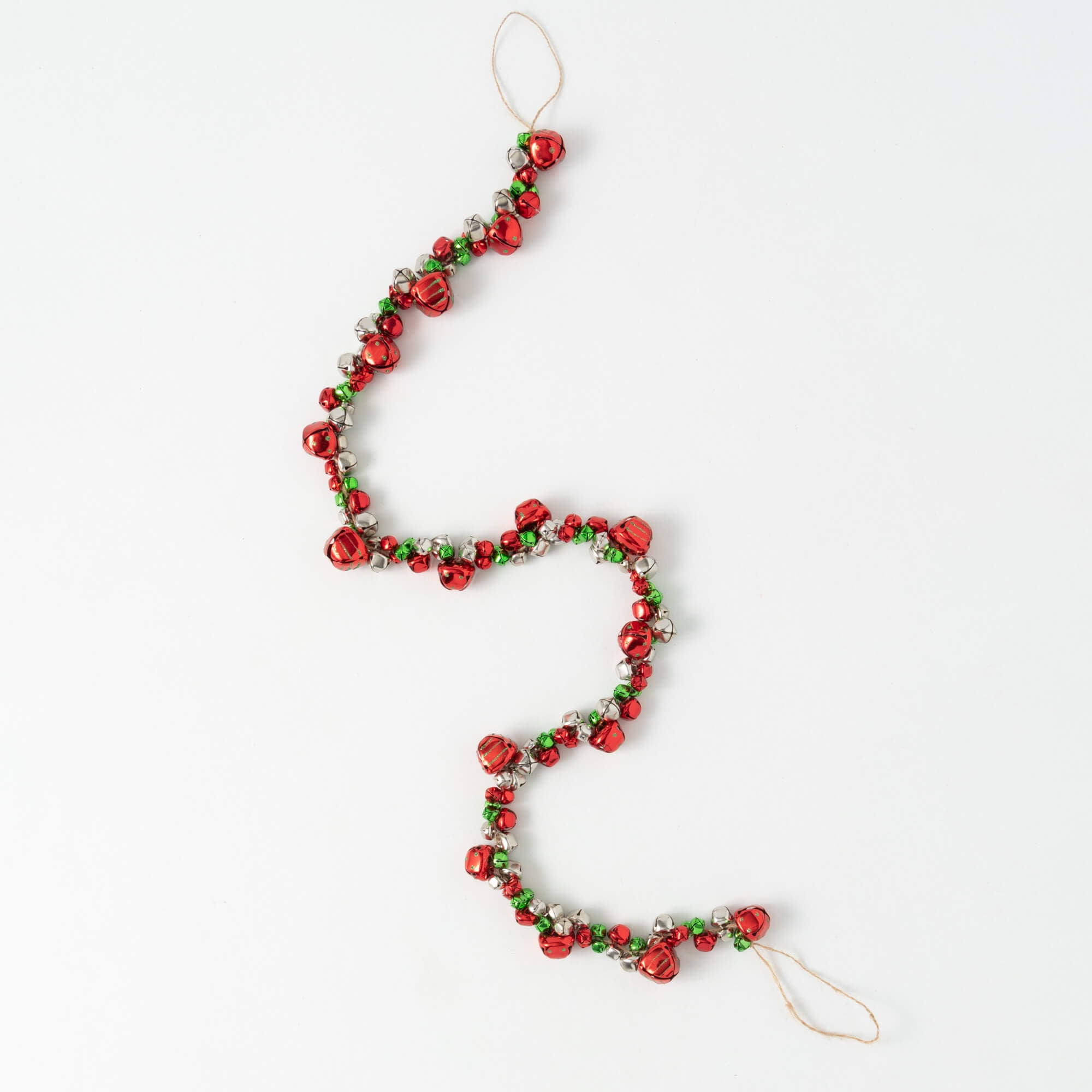 45"L Sullivans Red & Green Jingle Bell Christmas Garland - Walmart.com