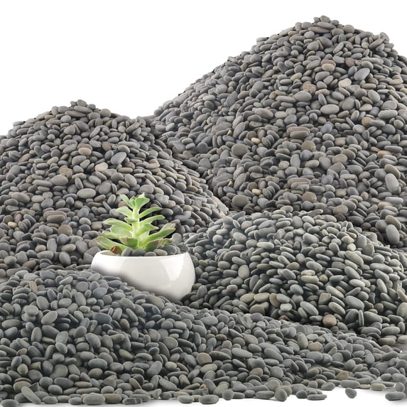 45 LB Natural River Rocks Mexican Beach Pebbles, 0.3-0.6 Inch Natural ...