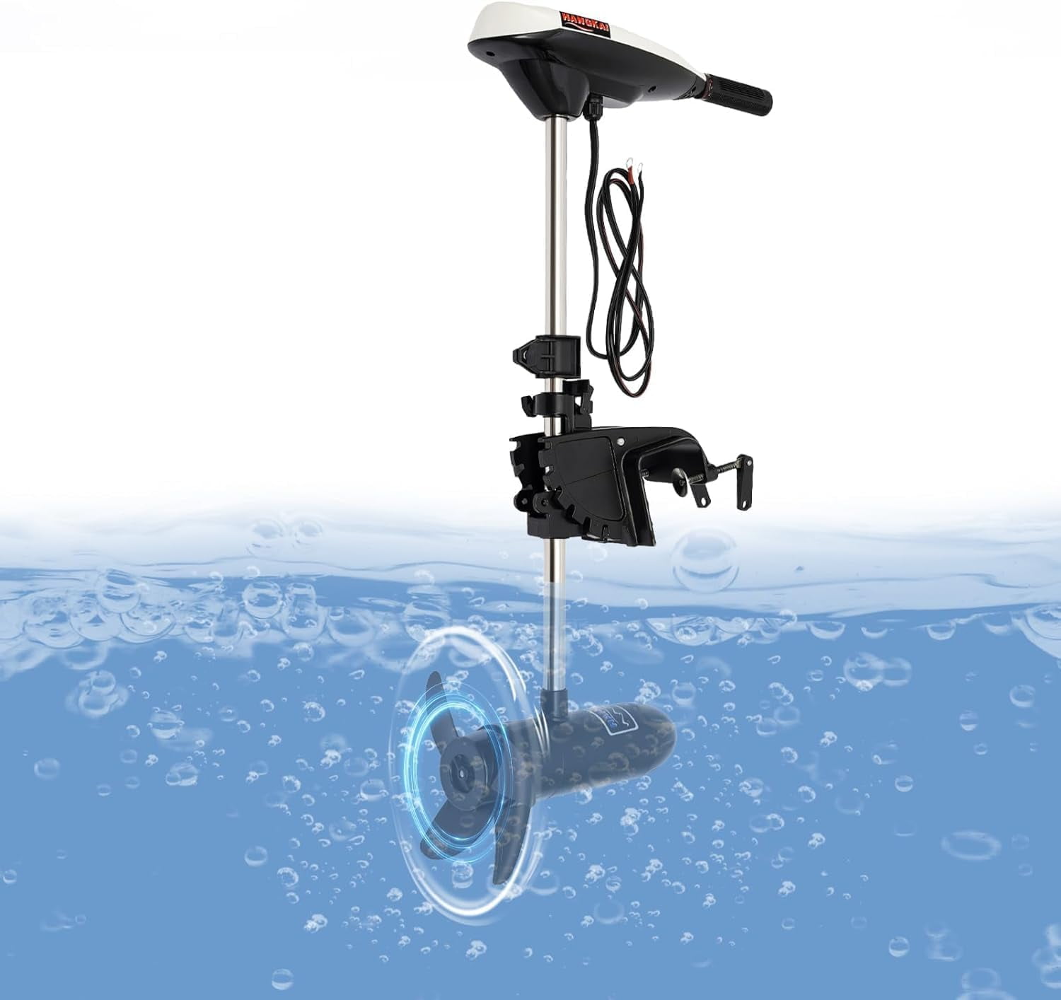 45 LBS Thrust Transom Mounted Saltwater Electric Trolling Motor Maximum ...