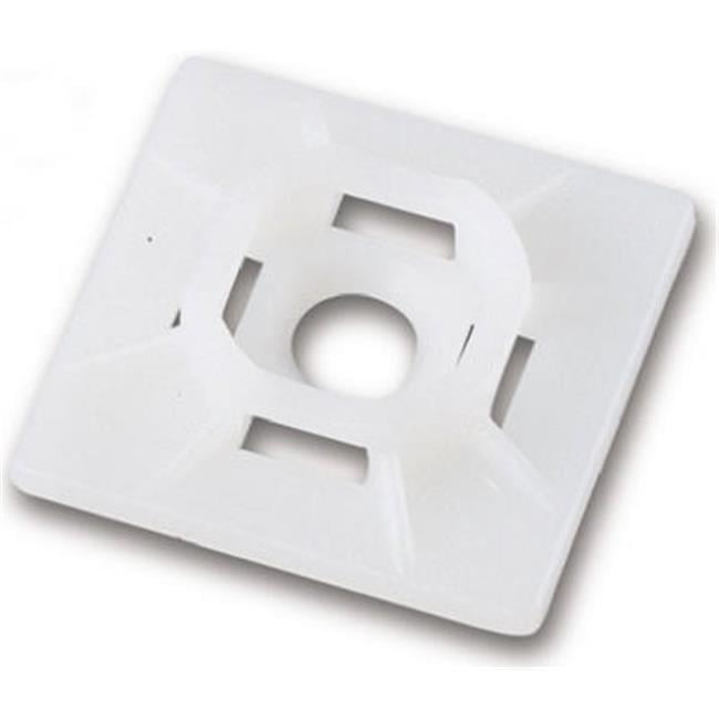 45-MB Cable Tie Mounting Base With Screw Hole - White- 5 Pack - Walmart.com
