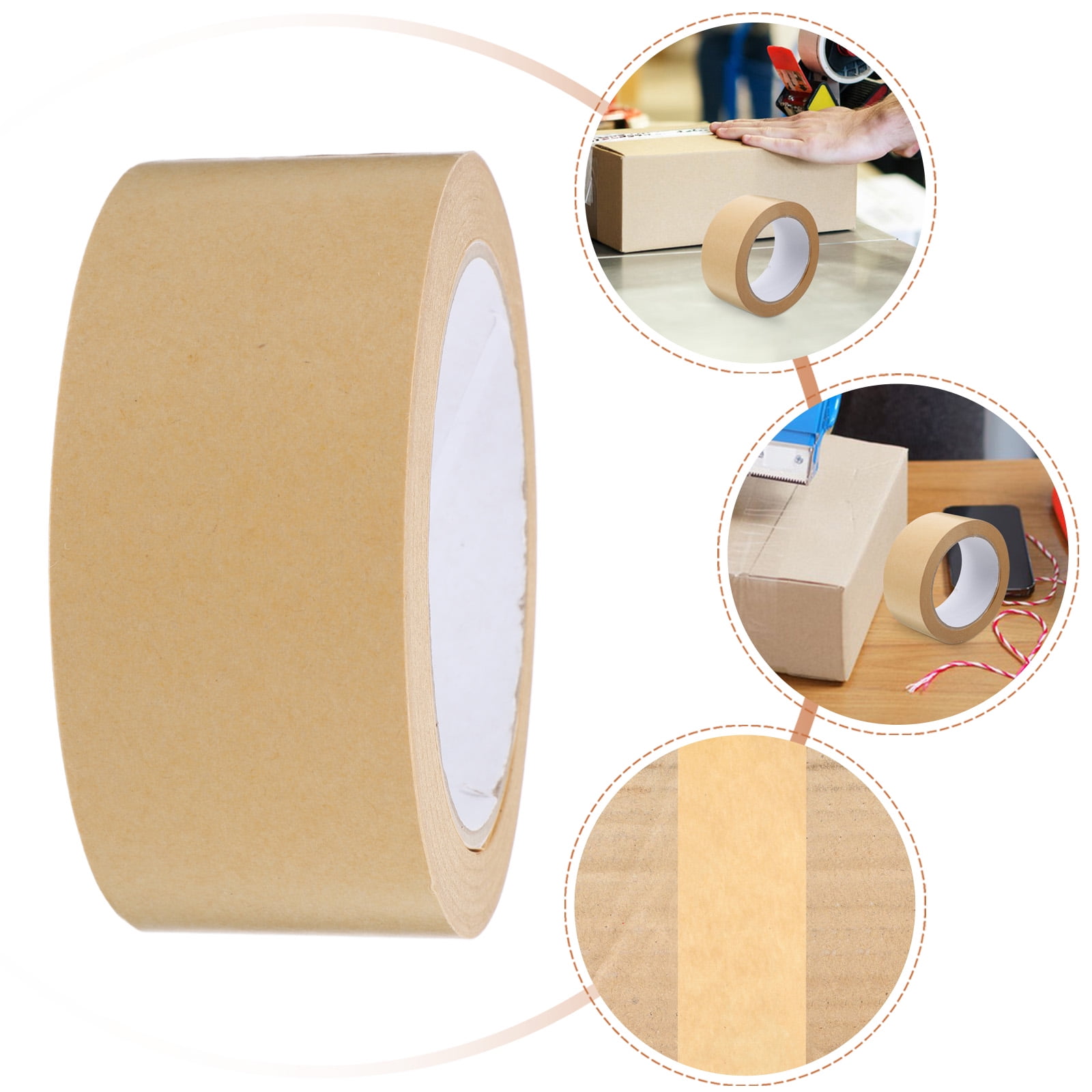 45 MMx25M Packing Paper Wrapping Tape Brown Heavy Duty Tearable Kraft ...