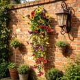 45 Mesh Violet Artificial Flower Wall Hanging, Fake Rattan Vine Decor ...