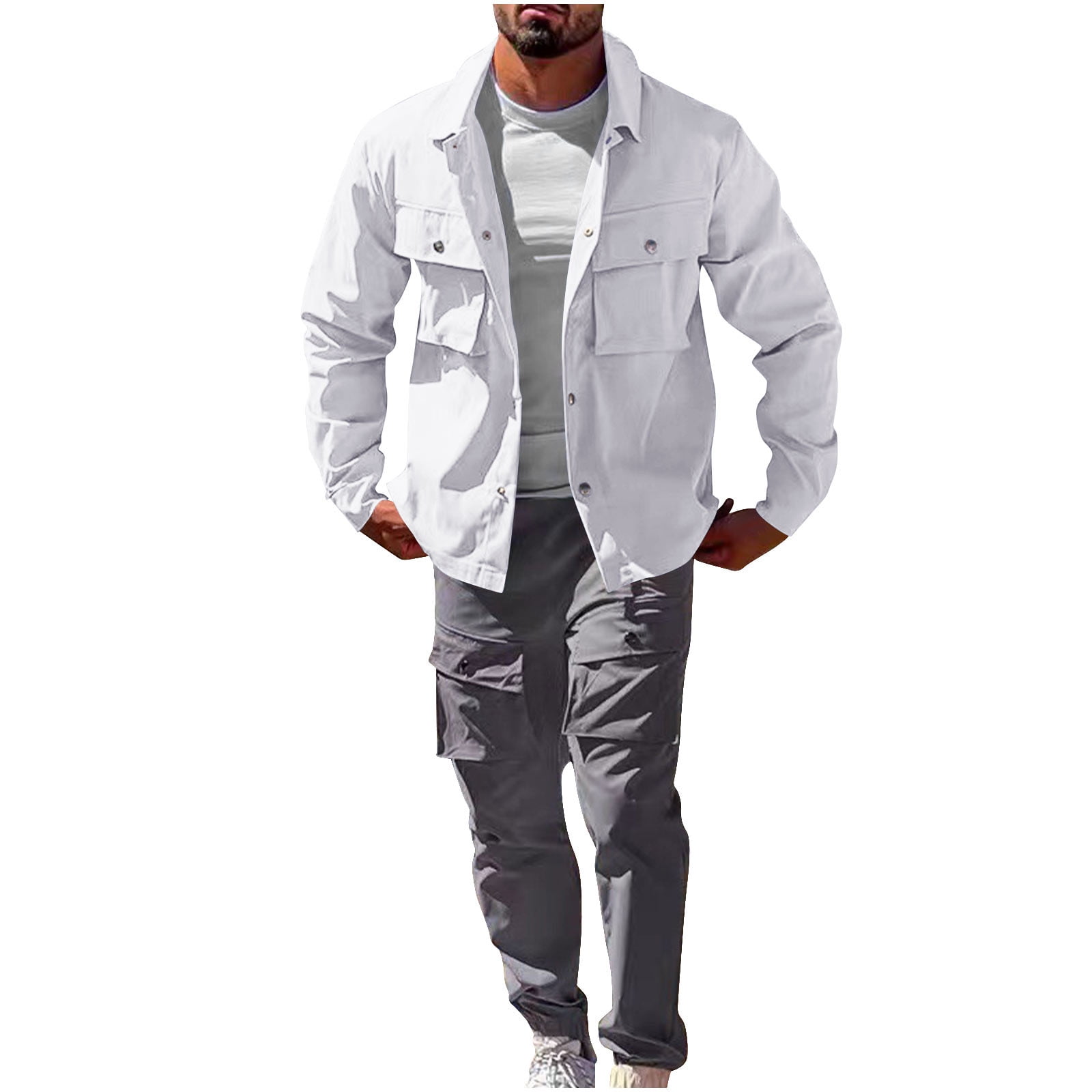 Up to 45% off Miqool Men's Cargo Jacket and Pants Sets 2 Piece ...