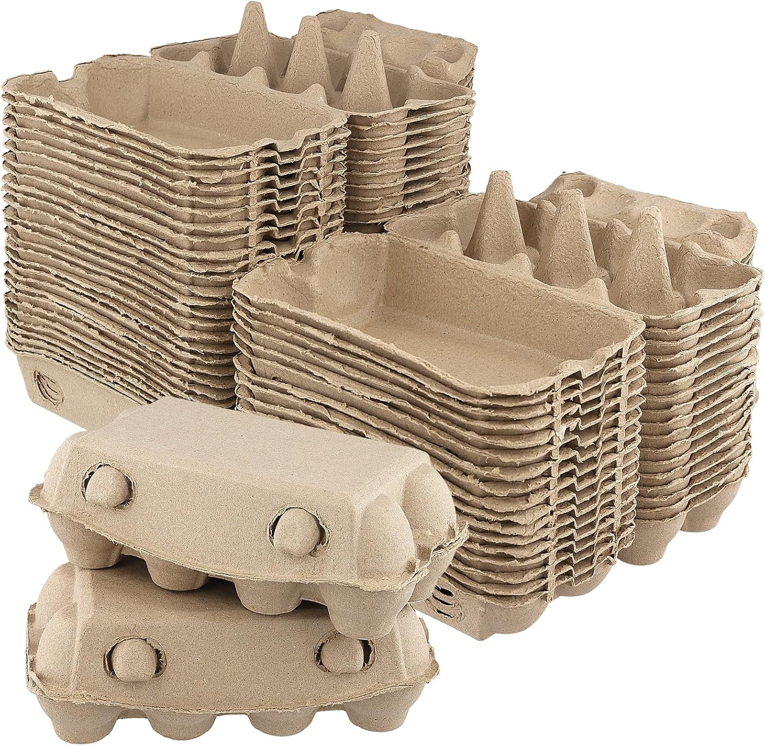 45 PCS 8 Count Egg Cartons Bulk, 7.8 x 4.3 x 2.7 Inch Paper Pulp Egg ...