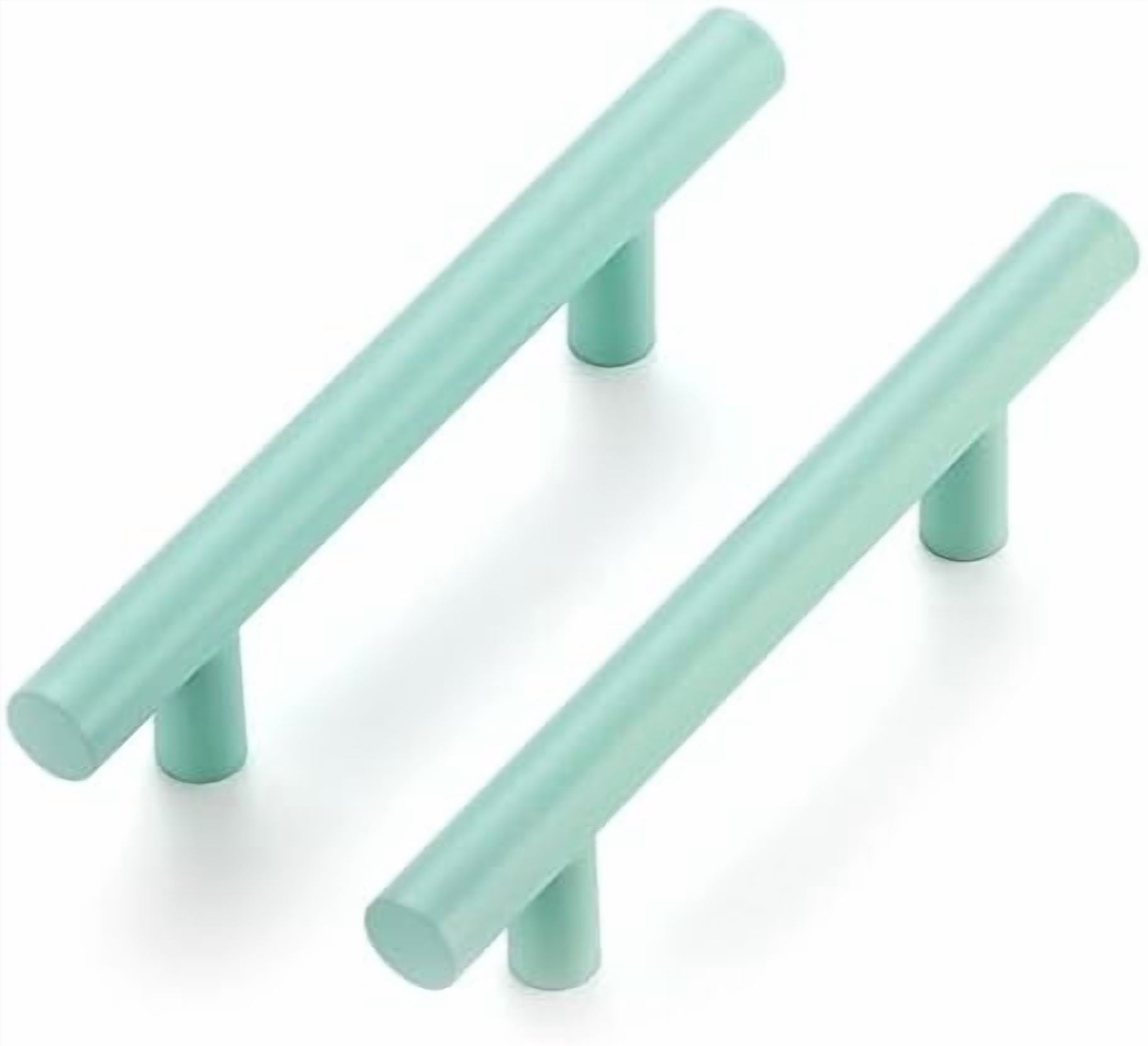 45 Pack | 5 Inch Cabinet Pulls Green Stainless Steel Kitchen Drawer Pulls Cabinet Handles 5 ...