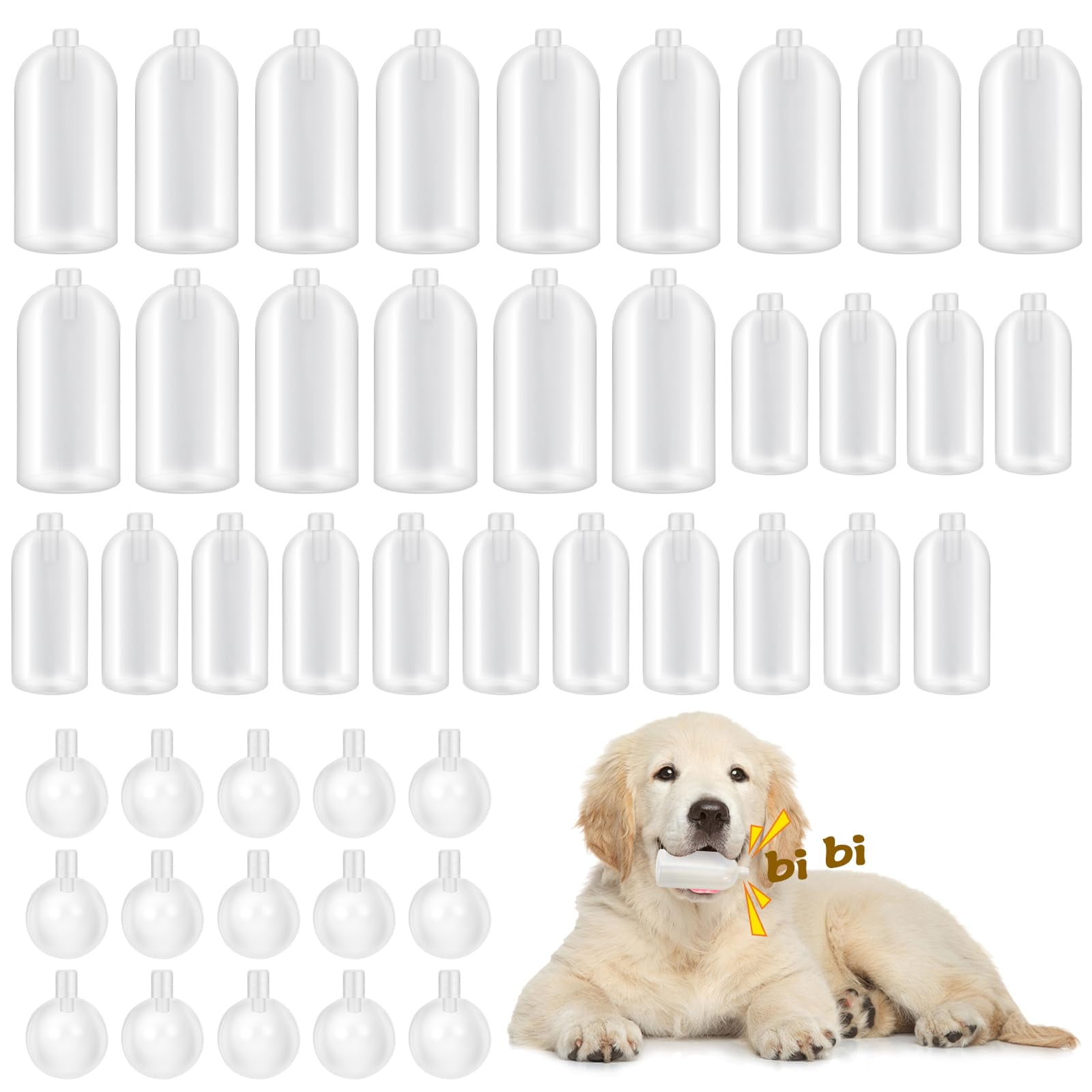 45 Pack Replacement Squeakers For Dog Toys, Loud Plastic Pet Toy ...
