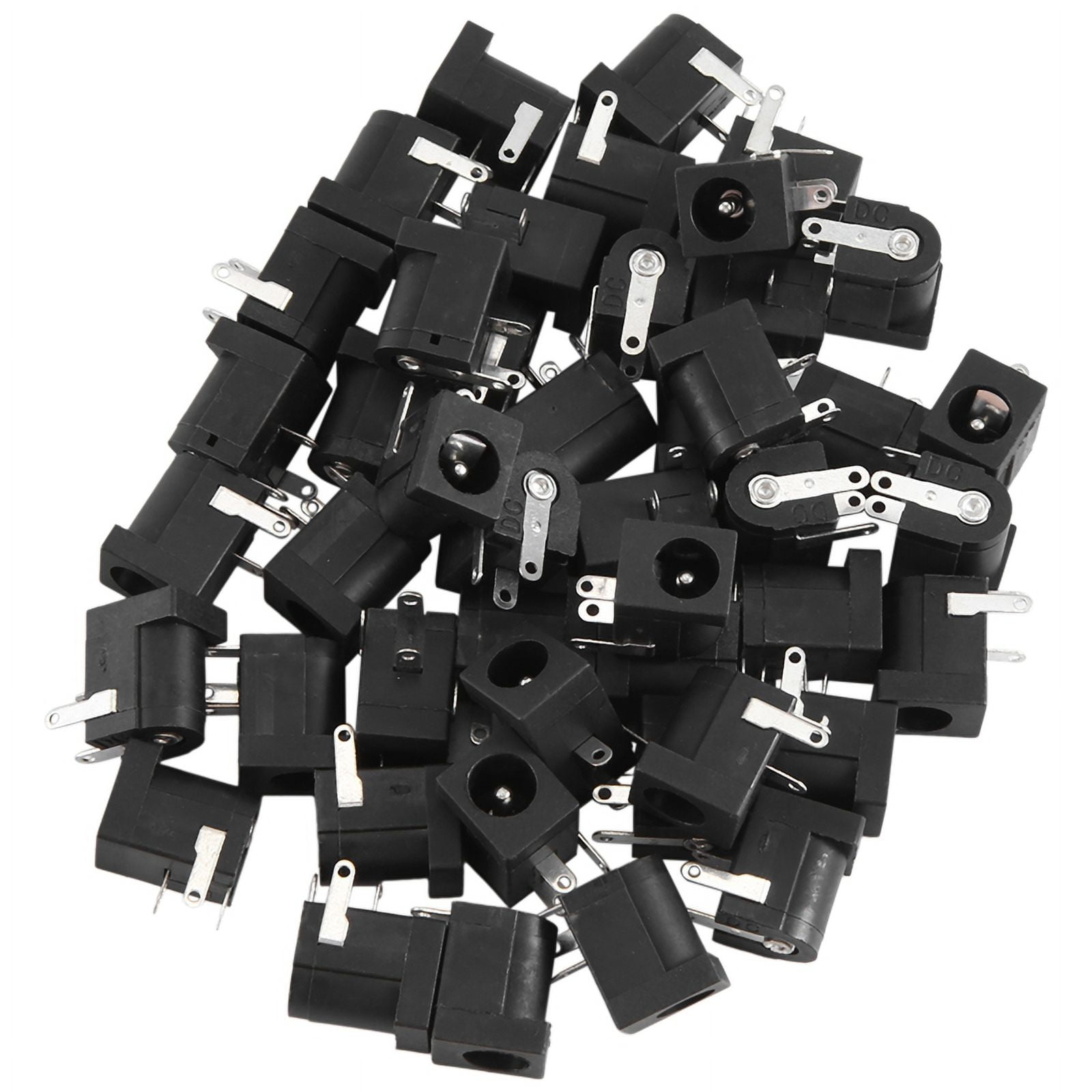 45 Pcs DC Power Jack Socket 2.1mm x 5.5mm Barrel-Type PCB Mount DC ...